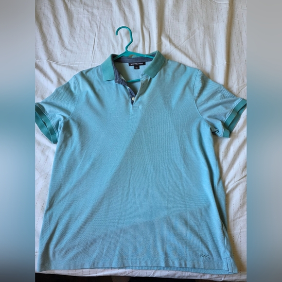 Michael Kors | Shirts | Michael Kors Light Blue Polo Shirt | Poshmark